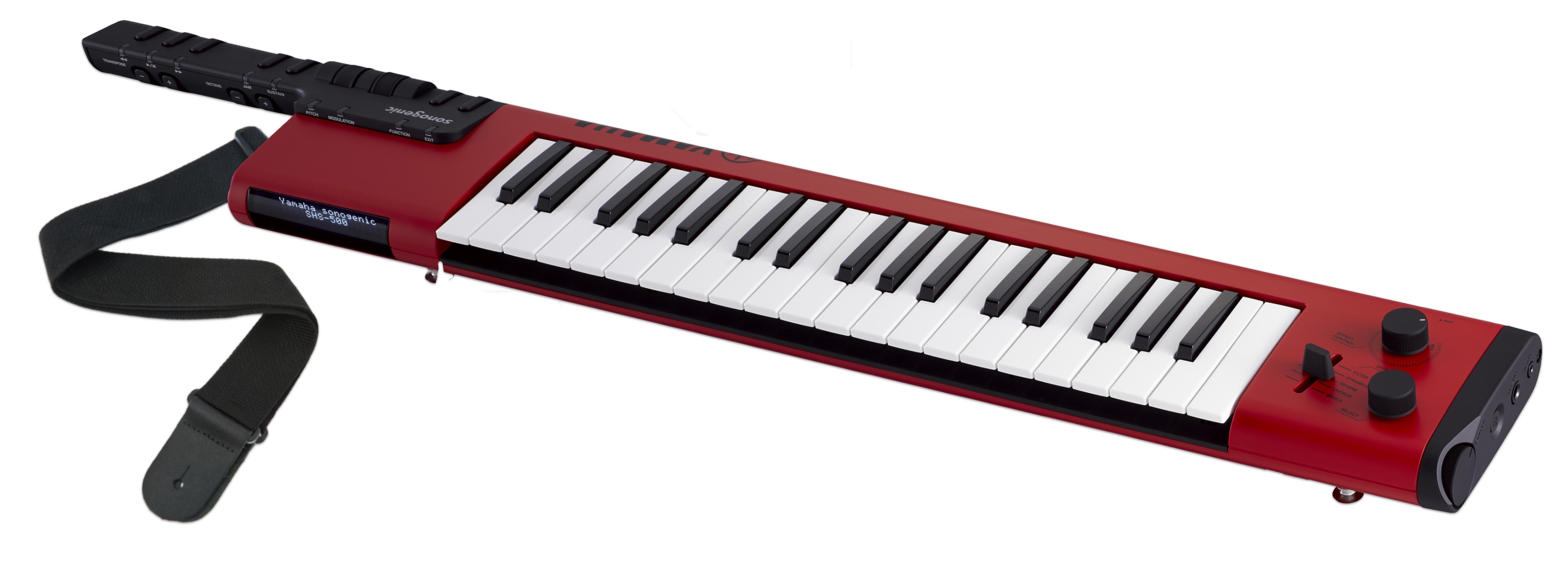 Yamaha SHS-500 Sonogenic Keytar package in red with strap | Yamaha ...